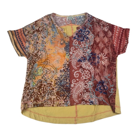 Sundance | Tops | Sundance Size Small Boho Short Sleeve Shirt Patch ...